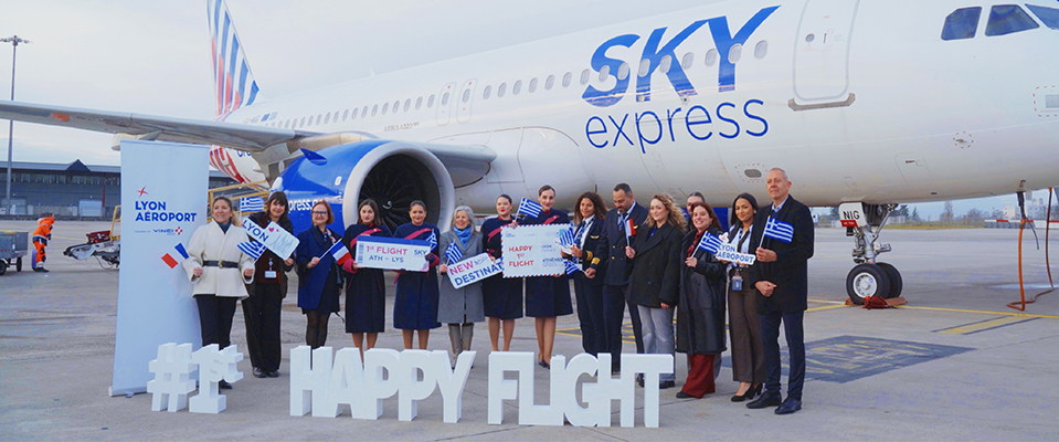 Athens - Lyon, the new SKY express direct flight | SKY express